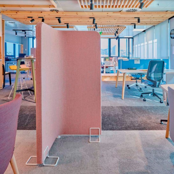 Biombo Fonoabsorbente tapizado Let's de Forma 5