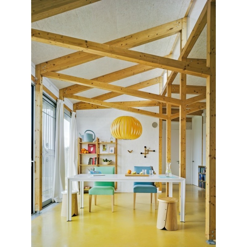 TAburete bajo madera Tb de Sancal - Montiel