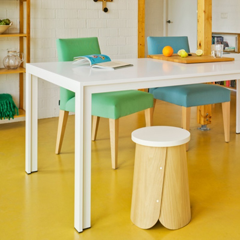TAburete bajo madera Tb de Sancal - Montiel