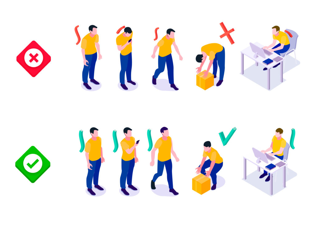 6 Mejores Ejemplos de Ergonomía en el Trabajo [Higiene Postural]